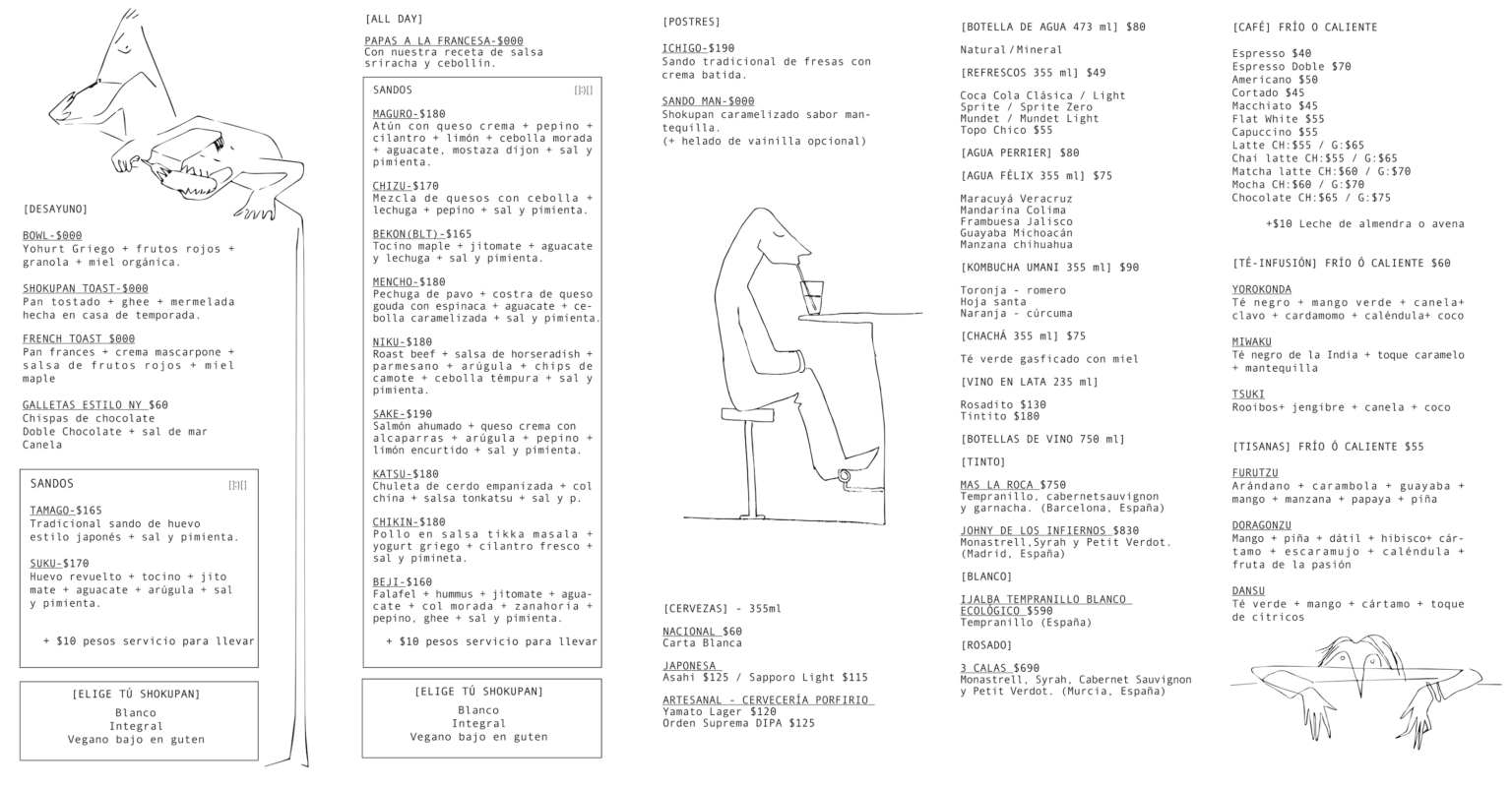 Menú - Sando